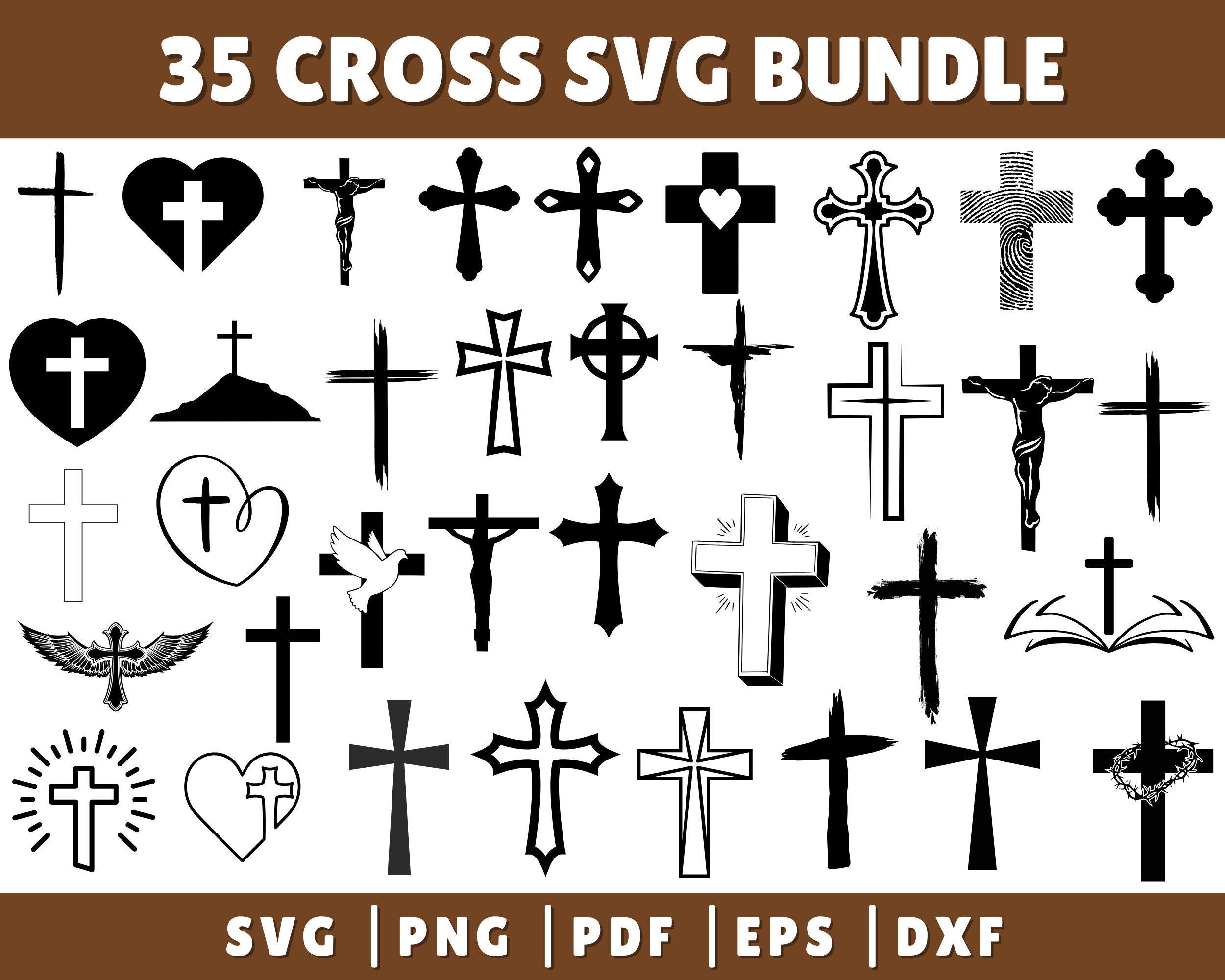 Cross Svg, Cross Svg Bundle, Cross Png,jesus Cross Svg, Cross Cricut ...
