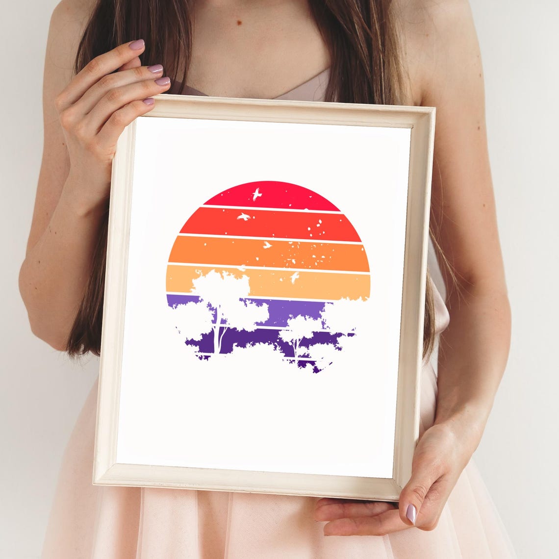 Cute Retro Sunset Svg Bundles, Vintage Palm Tree Sunset, Retro Sunset ...