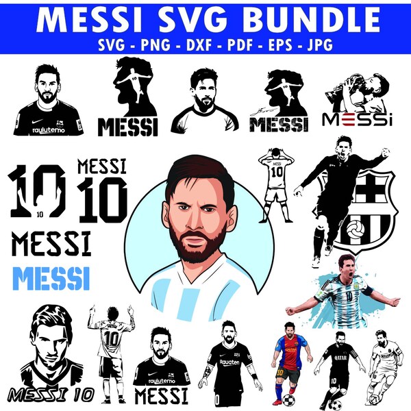 Messi Svg - Etsy