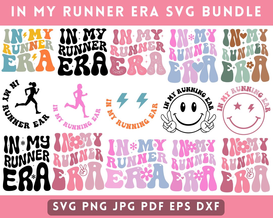In My Runner Era Svg Bundle,runner Png Bundle,funny Runner Shirt ...