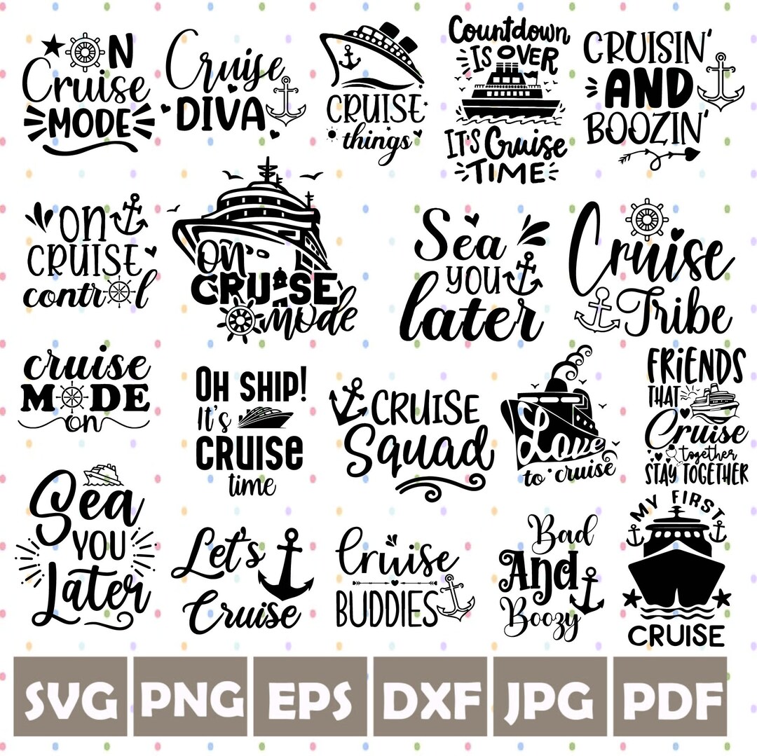 Cruise Svg Bundle ,family Cruise Svg,funny Cruise Shirt Svg ,anchor ...