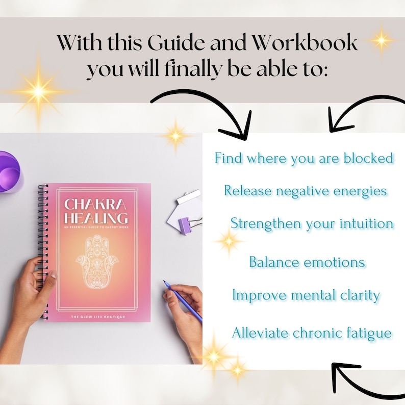 Chakra Healing Workbook Printable Spiritual Book Chakra Planner Third ...