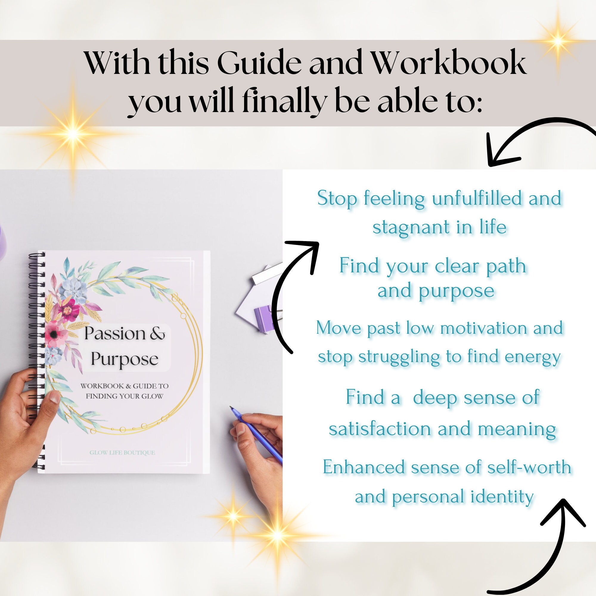 Find Your Passion Self Help Workbooks Find Your Purpose Worksheets ...