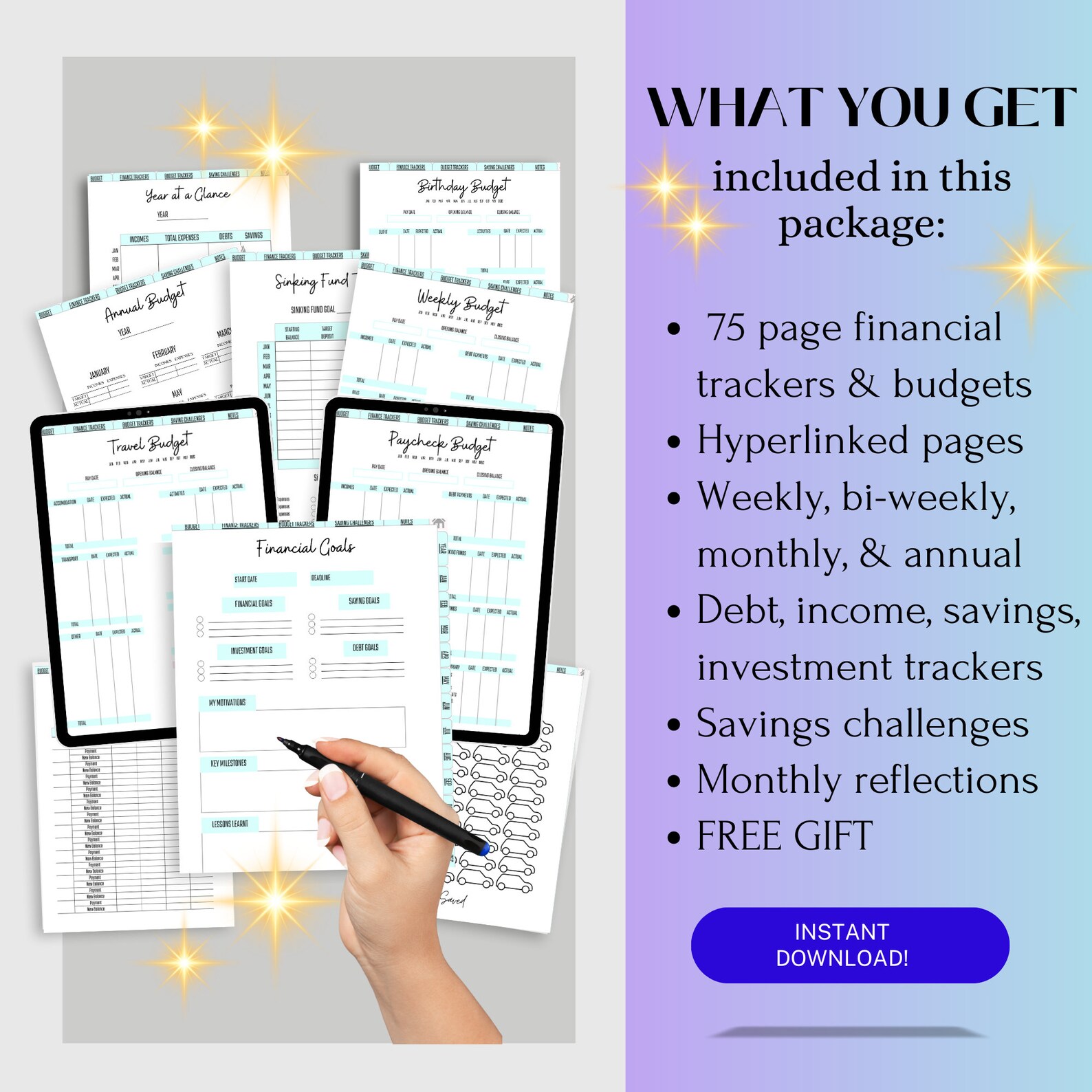 PLR Financial Planner Goodnotes 5 Financial Planner PLR Financial ...