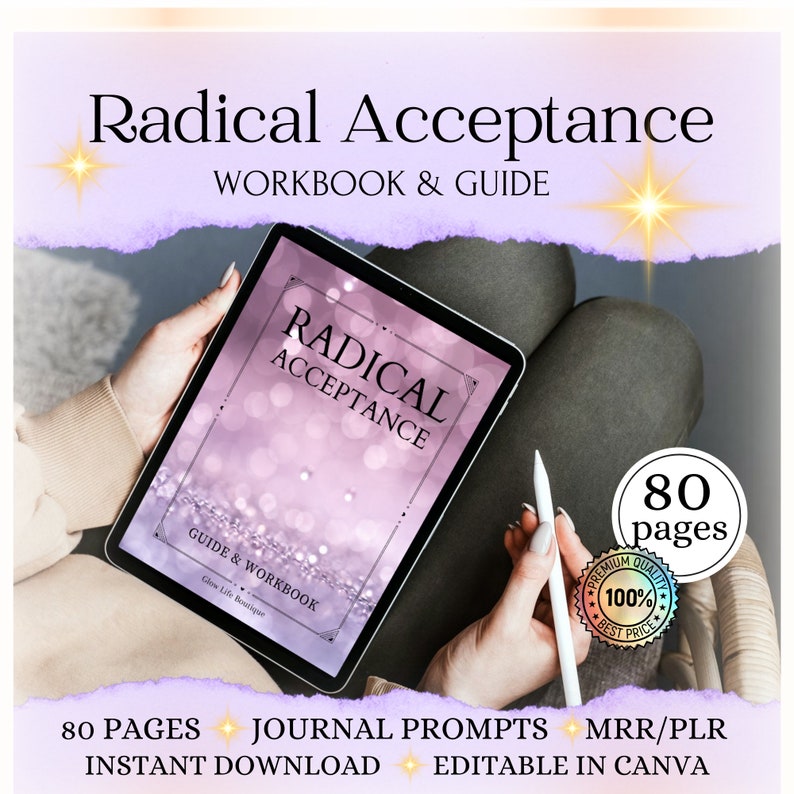 Radical Acceptance Letter Guide for Personal Development PLR Self ...