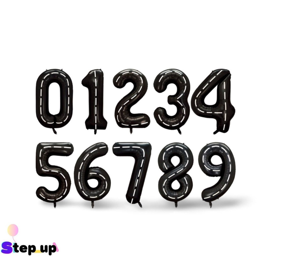 40 Race Car Number Balloons, 40 Number Balloons, Mylar Balloon - Etsy