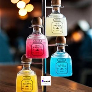 Patron Tequila Bottle Tower, Stainless Steel, Replica Patron Bottle ...