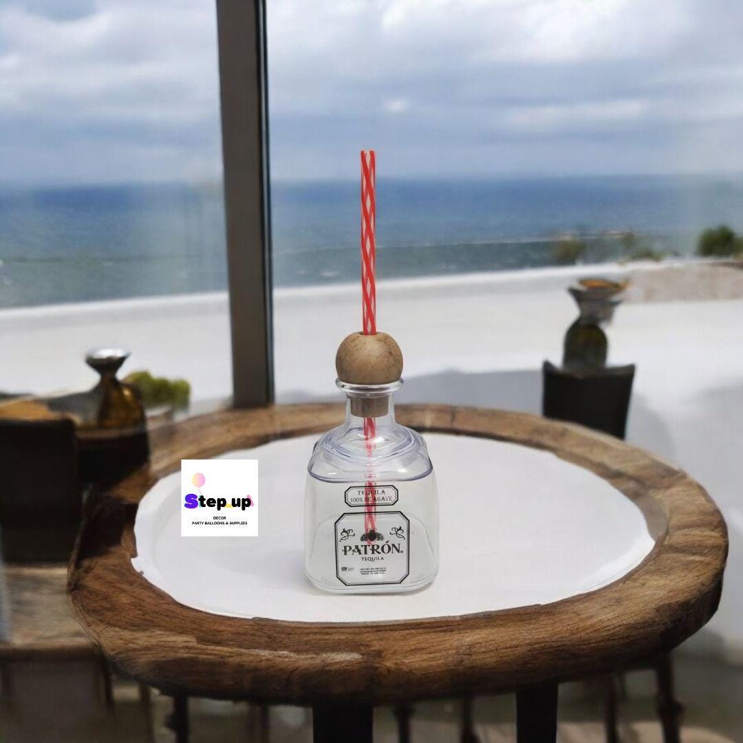 Replica Reusable Patron Bottles W/stickers+straw, Patron Reusable Cups ...