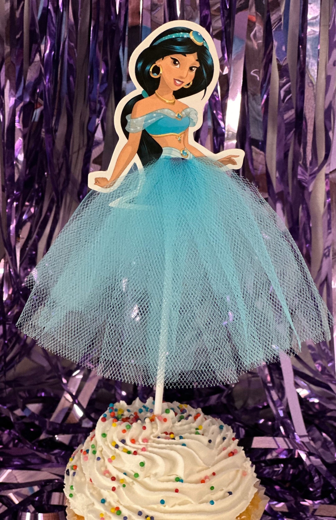 Jasmine Princess Cake Topper, Birthday Party Decoration - Etsy