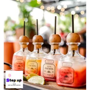 Patron Tequila Bottle Tower, Stainless Steel, Replica Patron Bottle ...