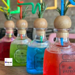 Replica Reusable Patron Bottles W/stickers+straw, Patron Reusable Cups ...