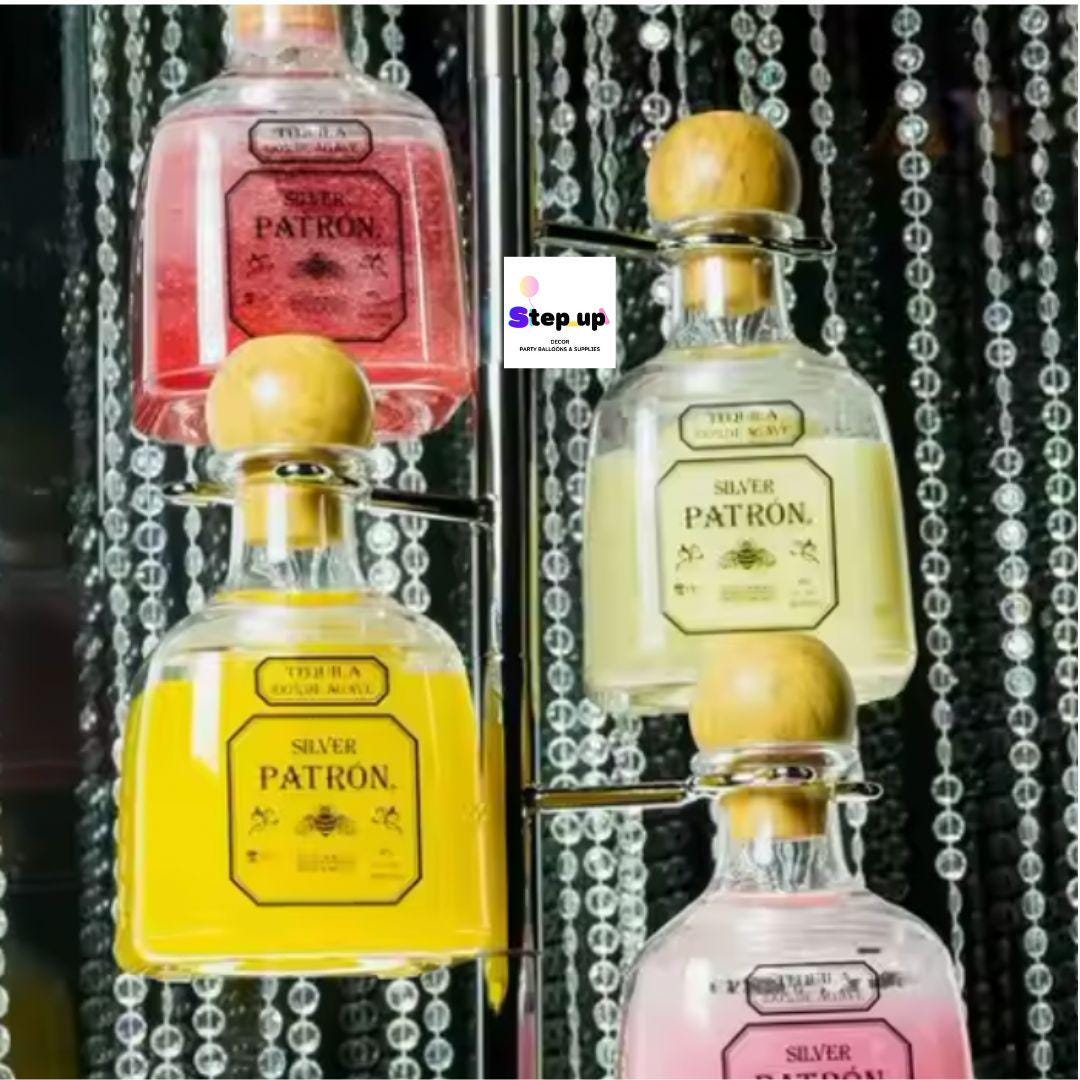 Patron Tequila Bottle Tower, Stainless Steel, Replica Patron Bottle ...