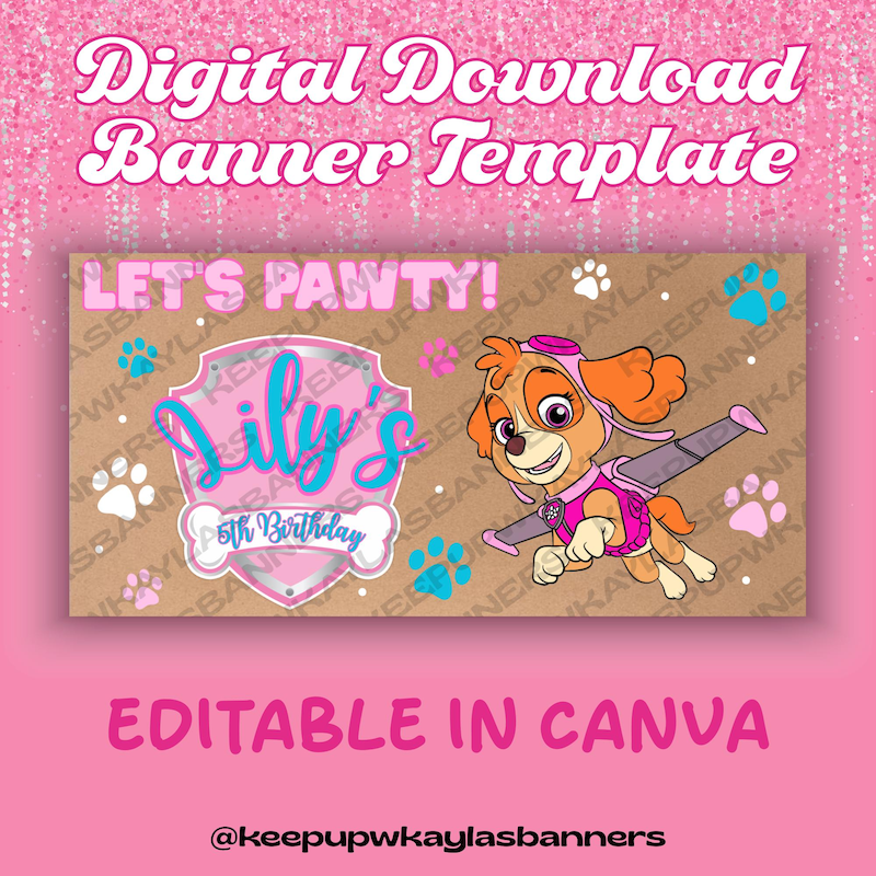 Paw Patrol Backdrop Decor - Etsy