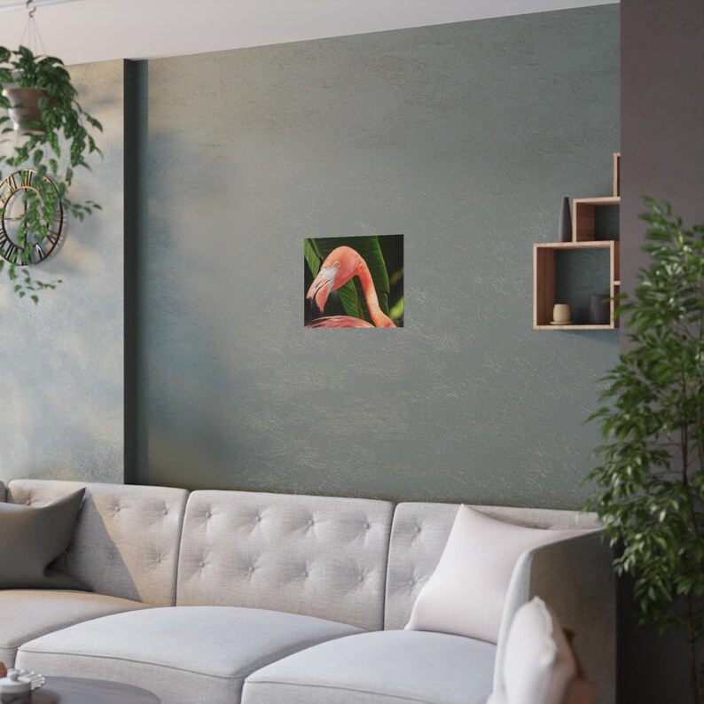 Bright Flamingo Poster - Etsy