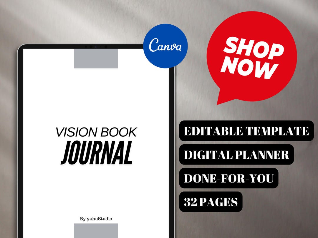 Vision Journal for Goal Setting & Personal Growth, Self Development ...