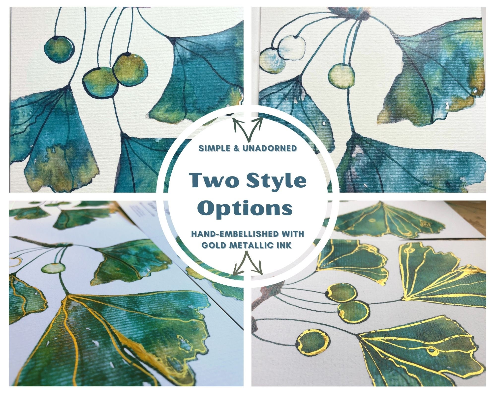 3 All Occasion Cards Printed on Luxury Paper from Original Hand Painted ...