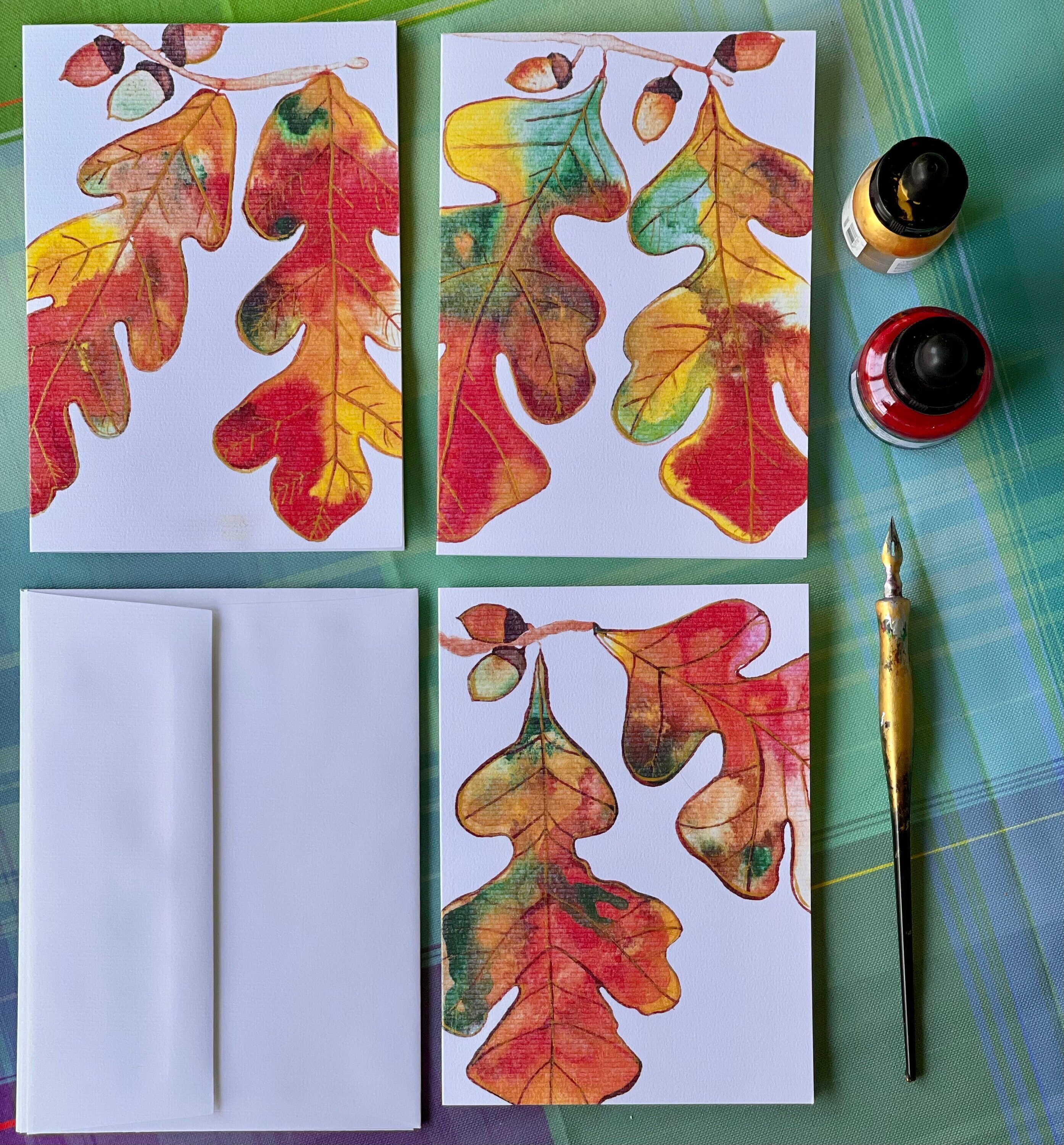 3 All Occasion Cards Printed on Luxury Paper from Original Hand Painted ...