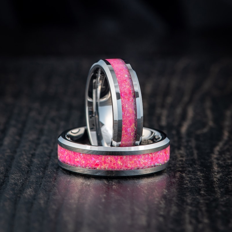 Pink Opal Band for Women - Etsy