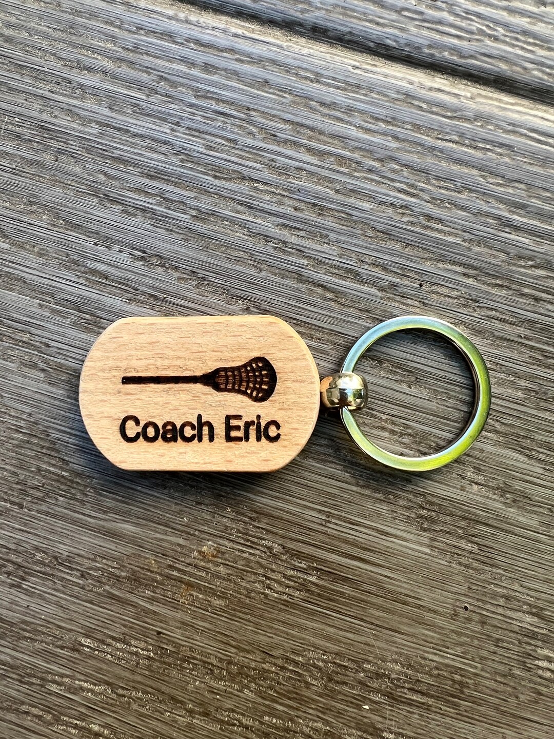 Lacrosse Coach Gift Custom Keychain Coach Keychain Funny Text - Etsy