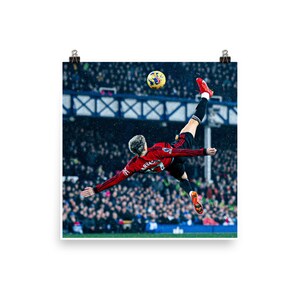 Alejandro Garnacho Bicycle Kick Poster Iconic Moment - Etsy