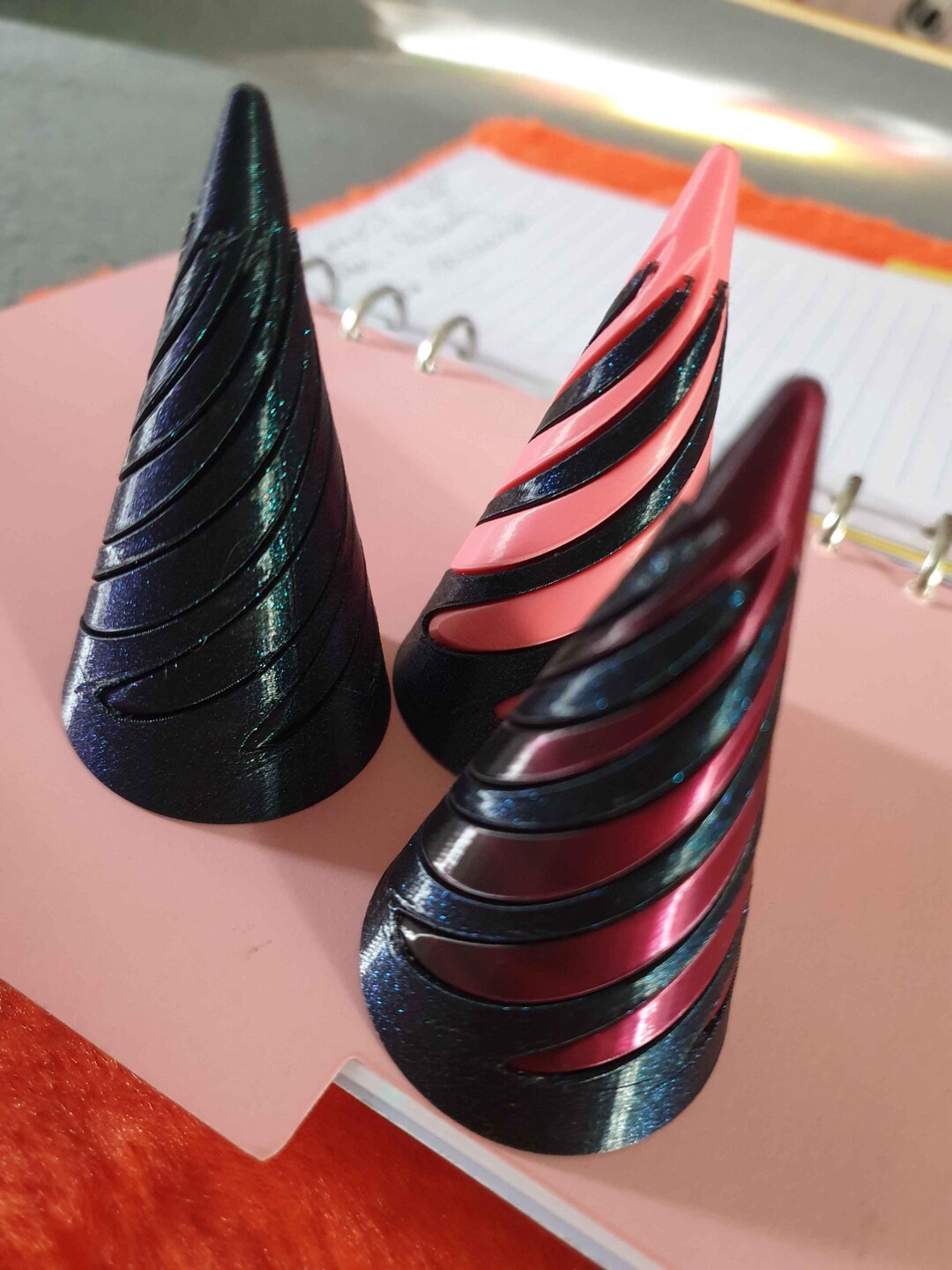 3d Printed Glitter Infinity Cone - Etsy UK