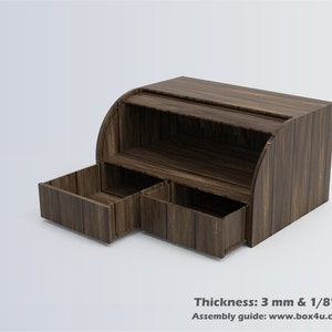 Laser Cut Bread Box Design Files: DIY Woodworking Plans (digital ...