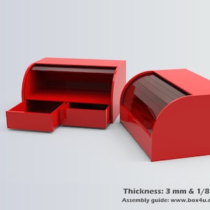 Laser Cut Bread Box Design Files: DIY Woodworking Plans (digital ...