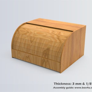 Custom Bread Box Design Files | DIY Laser Cut Plans | Digital ...