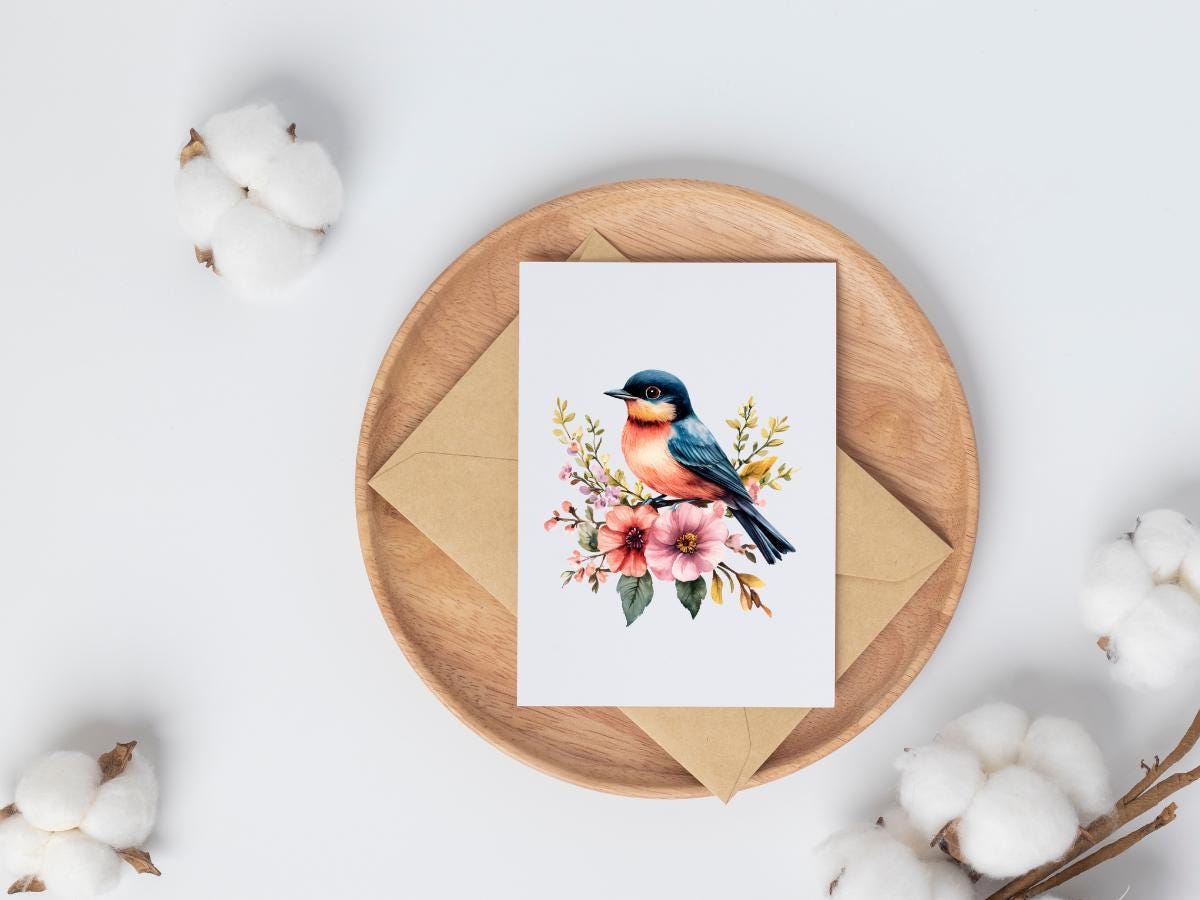 Cute Watercolor Bird Clipart Bundle, Garden Birds Clipart PNG, Backyard ...