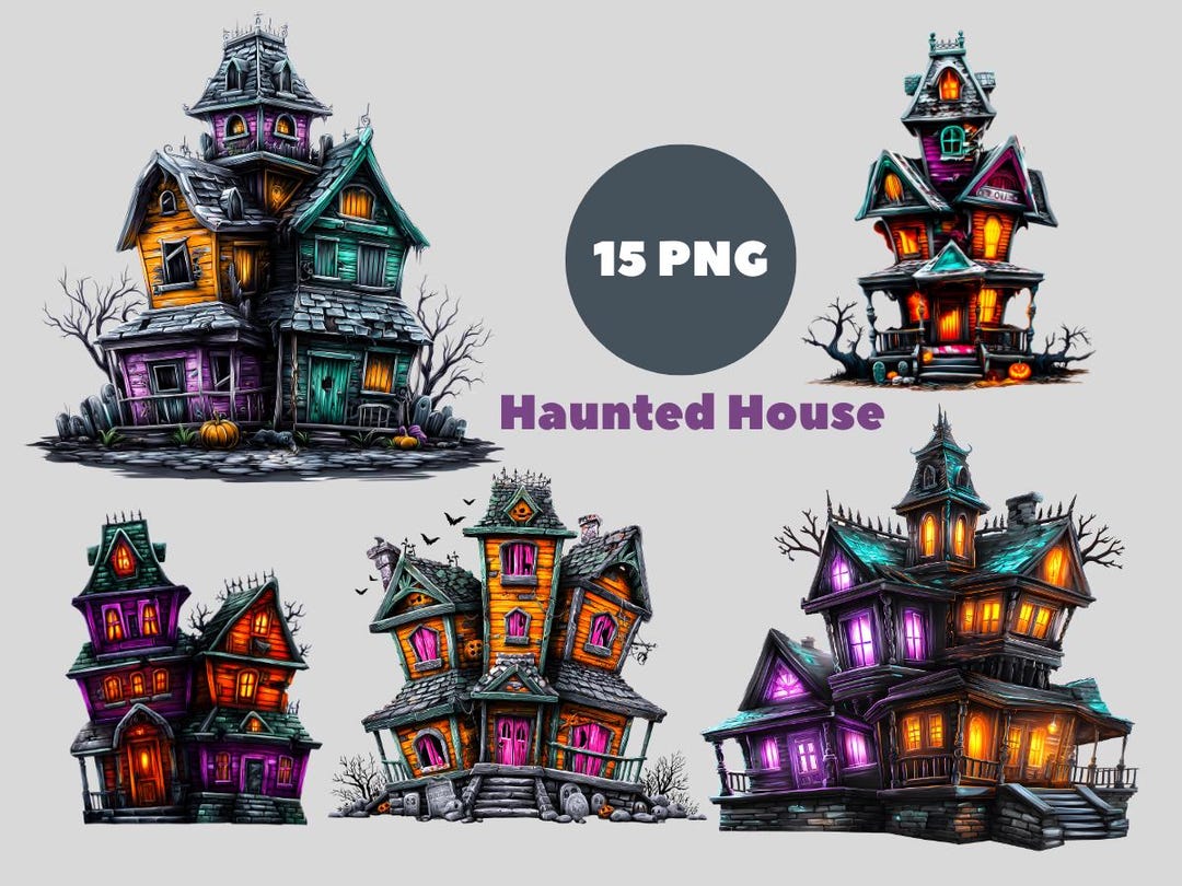 15 Halloween House PNG, Spooky House Clipart, Haunted House Png ...