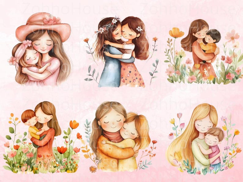 33 Cute Mothers Day Clipart, Happy Mothers Day PNG, Mom's Day Clipart ...