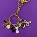 Personalized Charm Keychain - Etsy