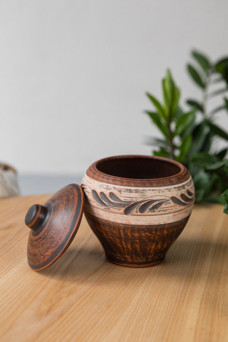 Clay Pot, Handmade Clay Pot, Clay Pot With Lid, Unglazed Clay ...