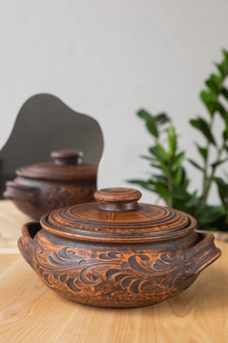 Natural Clay Hanmade Biriyani, Pot Serving, Clay Pot, Organic Terra ...