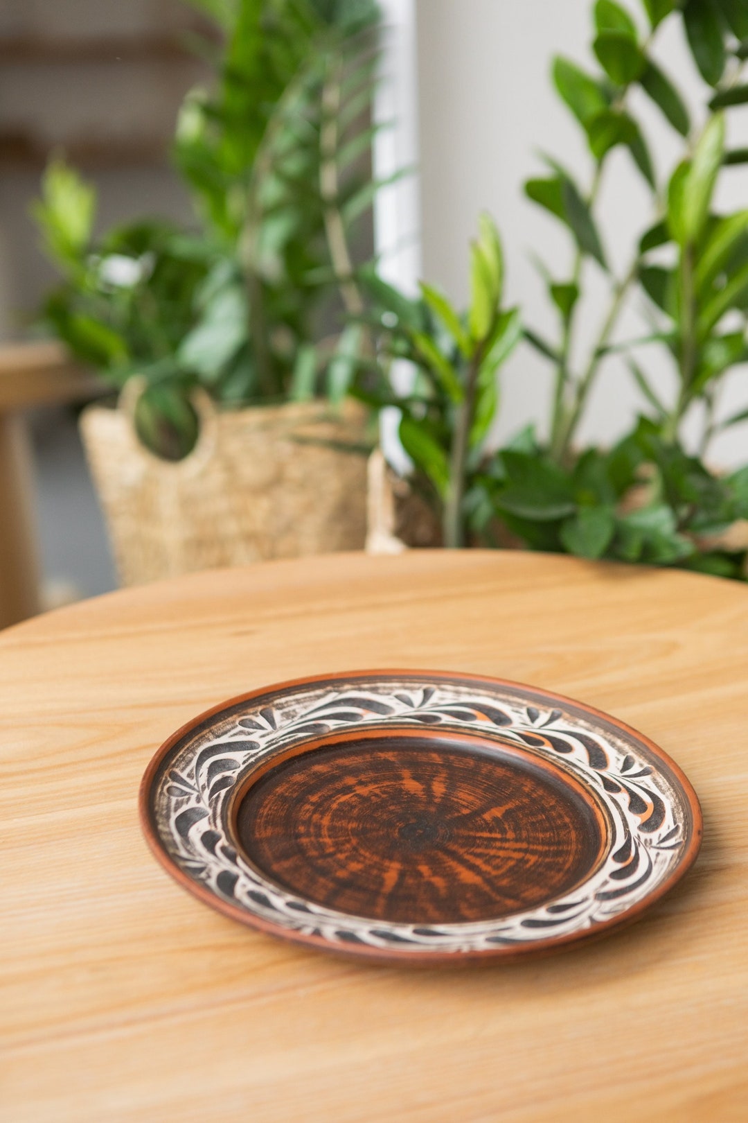 Ceramic Plate, Handmade Clay Plate Ceramic, Clay Cookware Hand ...