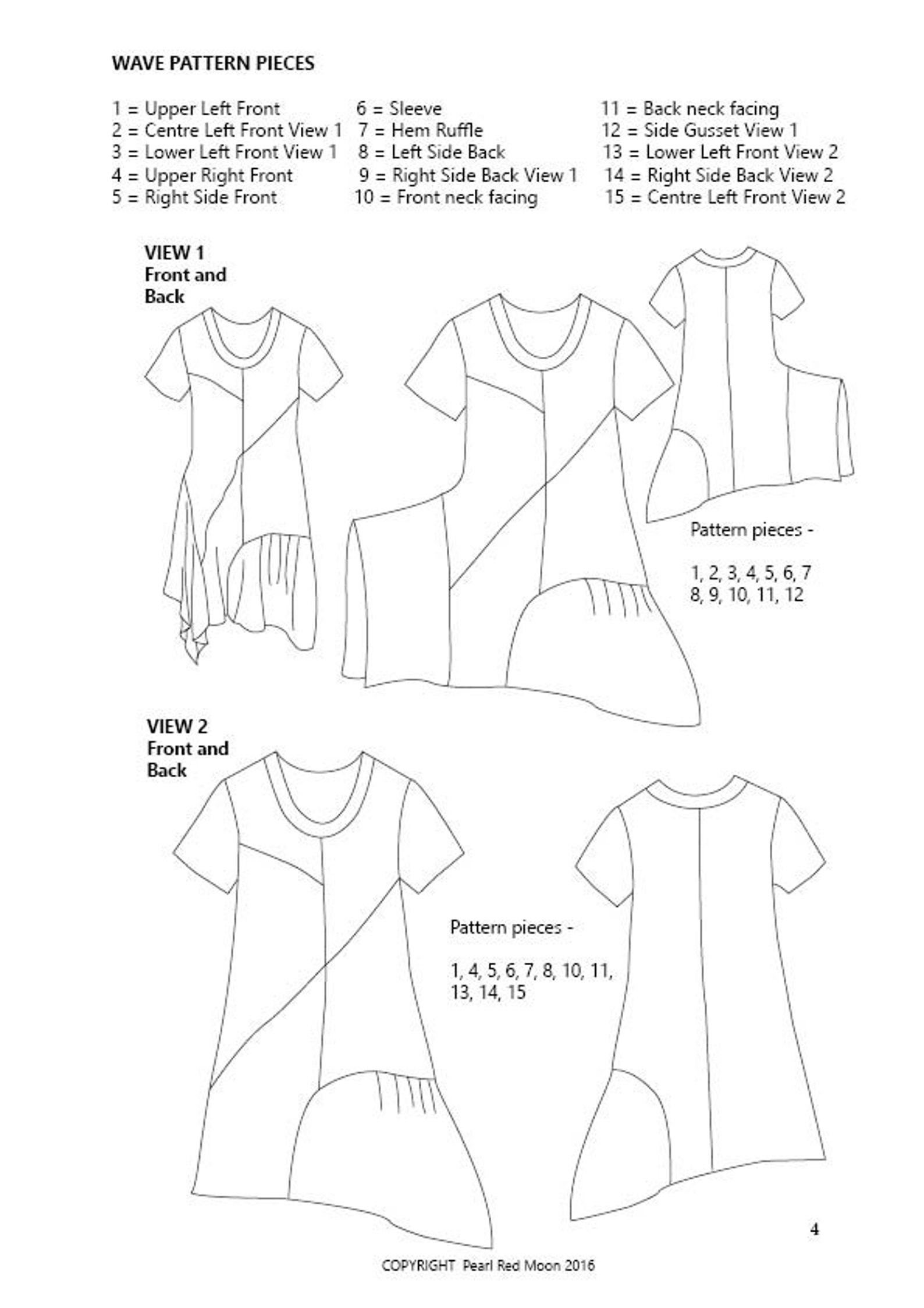 WAVE, Womens PDF Sewing Pattern - Etsy Australia