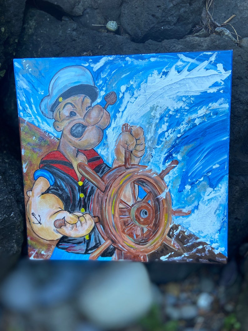 Popeye, Vintage Cartoon, Navy Painting, Sailor Popeye, I Am Who I Am ...
