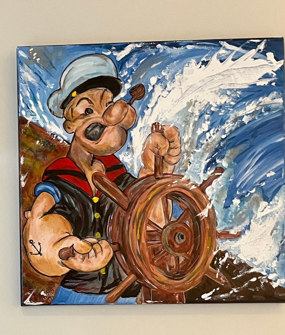 Popeye, Vintage Cartoon, Navy Painting, Sailor Popeye, I Am Who I Am ...