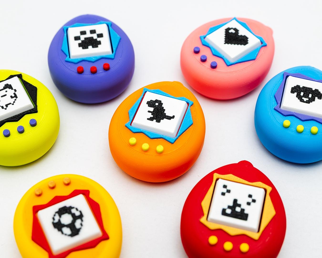 Clickipet™ Retro Fidget Toy – Tamagotchi-inspired Clicker – Custom 8 ...
