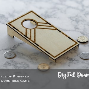 Desktop Mini Cornhole Game ~ 3mm Laser File ~ SVG ~ Coinhole ~ Tabletop ...