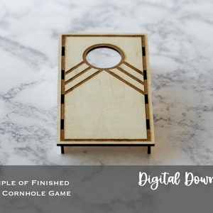 Desktop Mini Cornhole Game ~ 3mm Laser File ~ SVG ~ Coinhole ~ Tabletop ...
