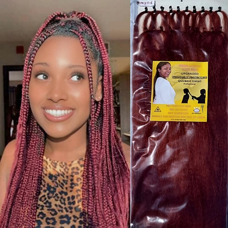 Honey Red Separated Individually Hair Quick Install Braiding Hair - Etsy