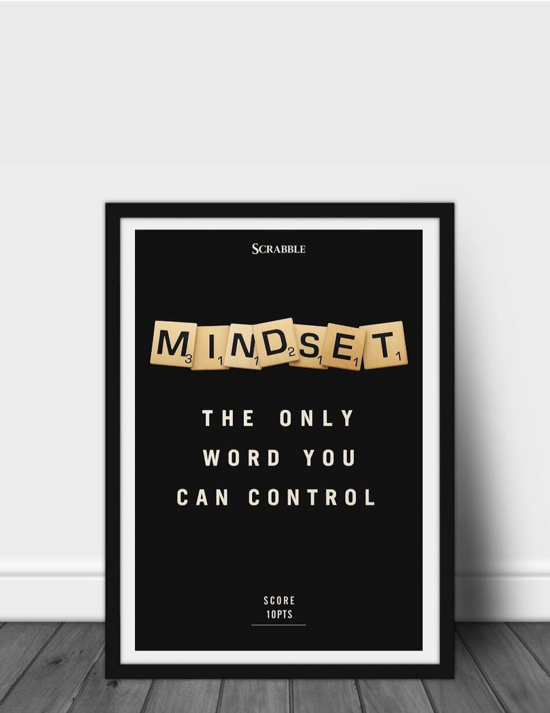 Hustle Mindset Success Digital Download | Printable Motivational ...