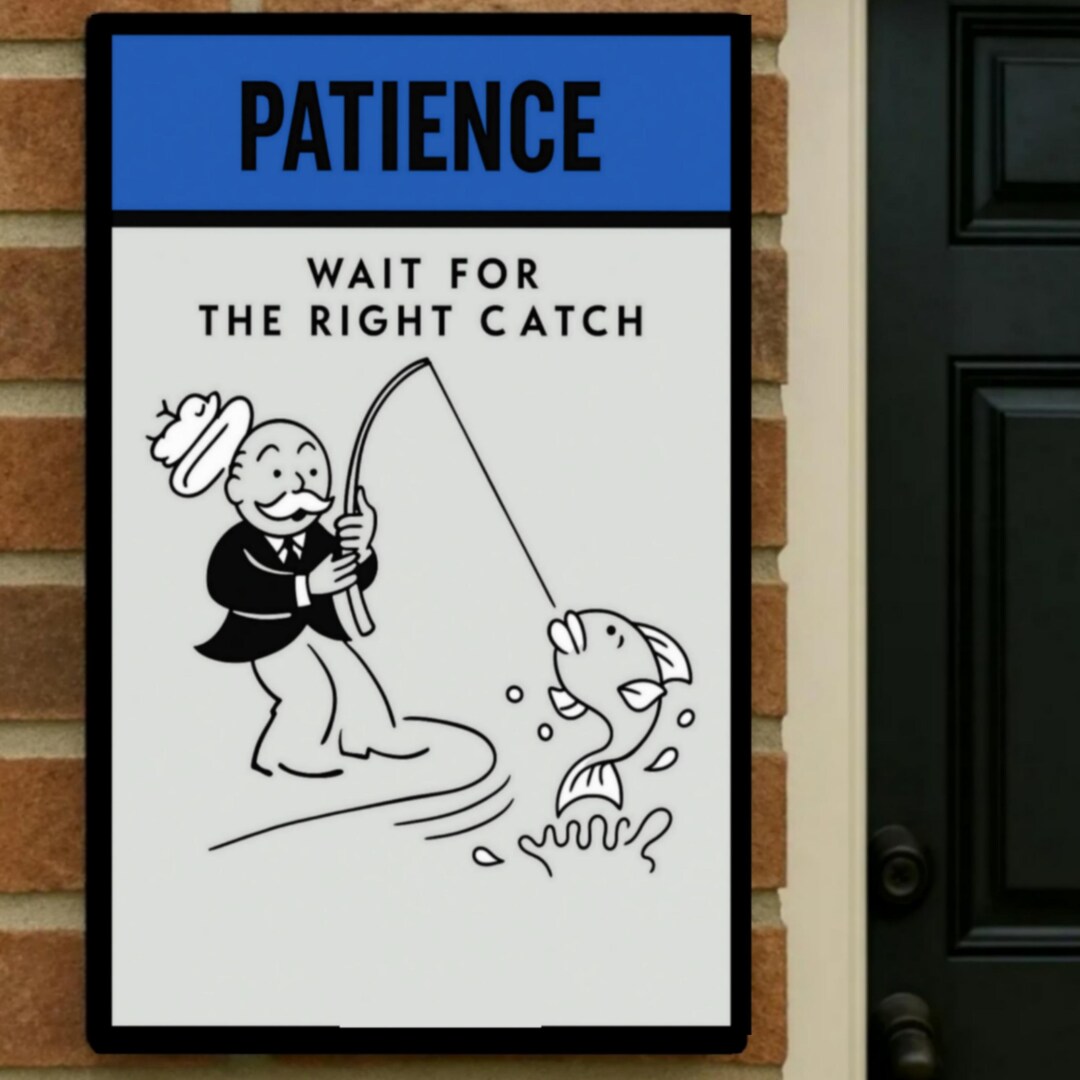 Monopoly PATIENCE Motivational Sign – Laminated Wall Sign (13x19) - Etsy