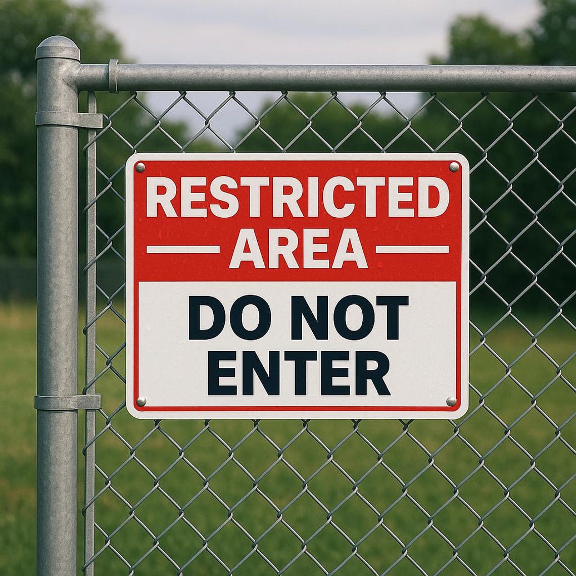 Restricted Area Sign 12x12 – Laminated Weatherproof Security Sign for ...