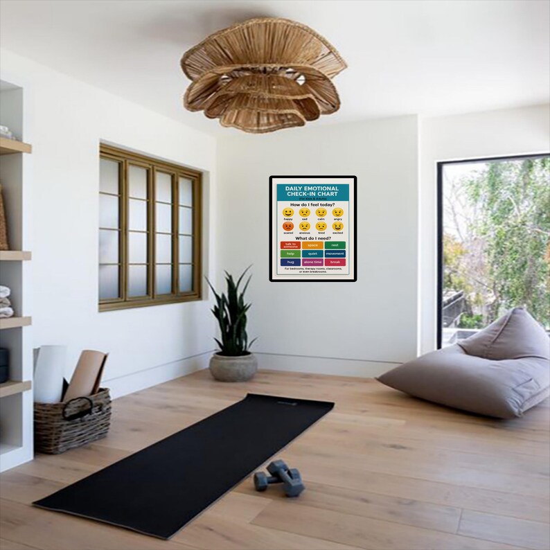 Daily Emotional Check-in Chart for Kids & Adults – Laminated Feelings ...