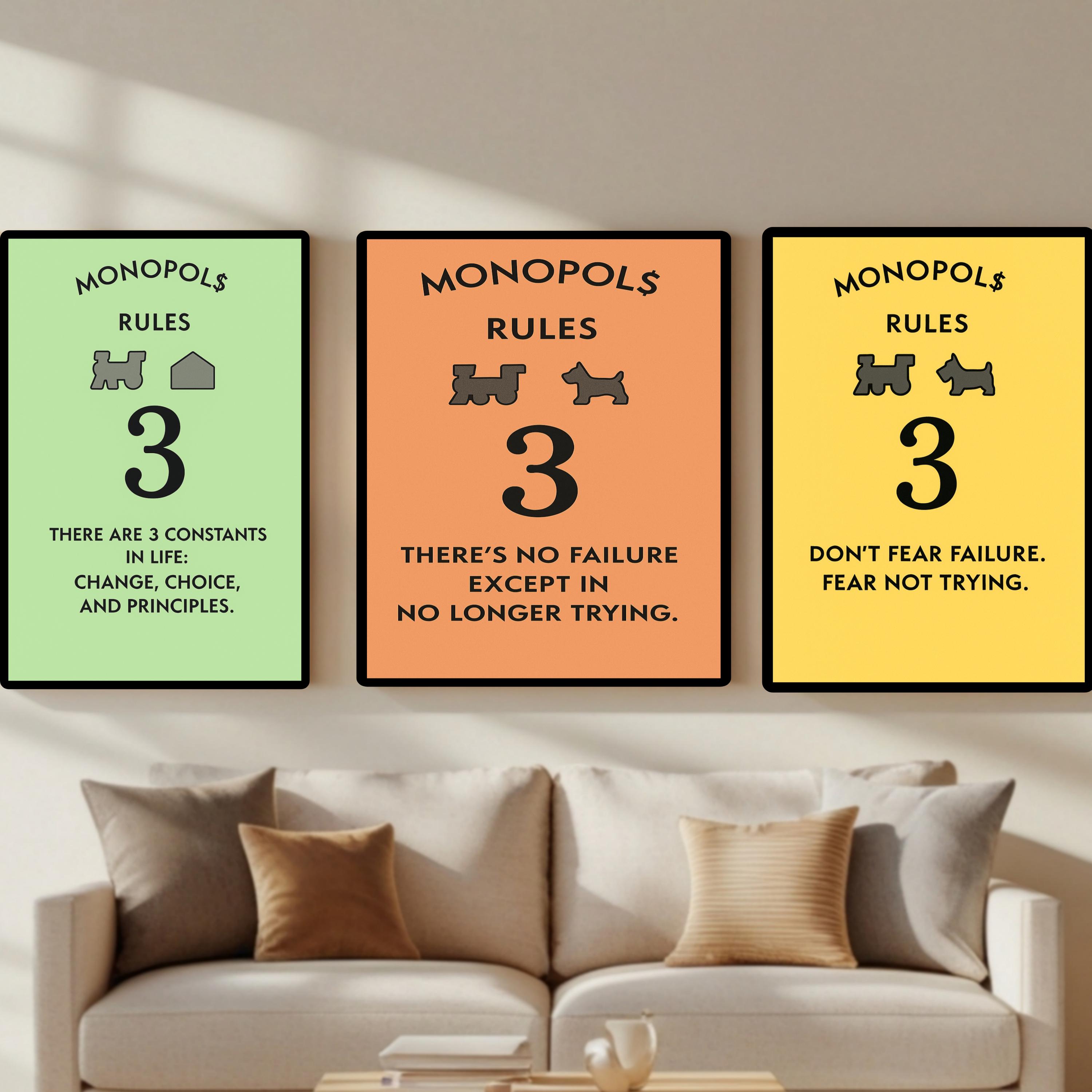 Monopoly Hustle Art Print Set: Bold Street Culture Posters - Etsy