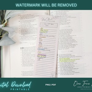 Fish Fishing Precept Bible Study Key Word Bookmark Printable PNG PDF ...