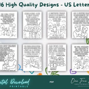 16 Christian Father’s Day Coloring Pages – Bible Verse Activities for ...