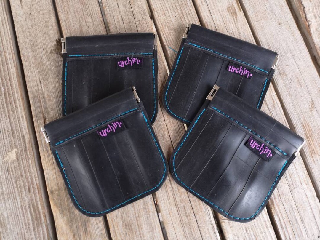 Large Squeeze Coin Purse With Spring Closure - Made From Repurposed ...